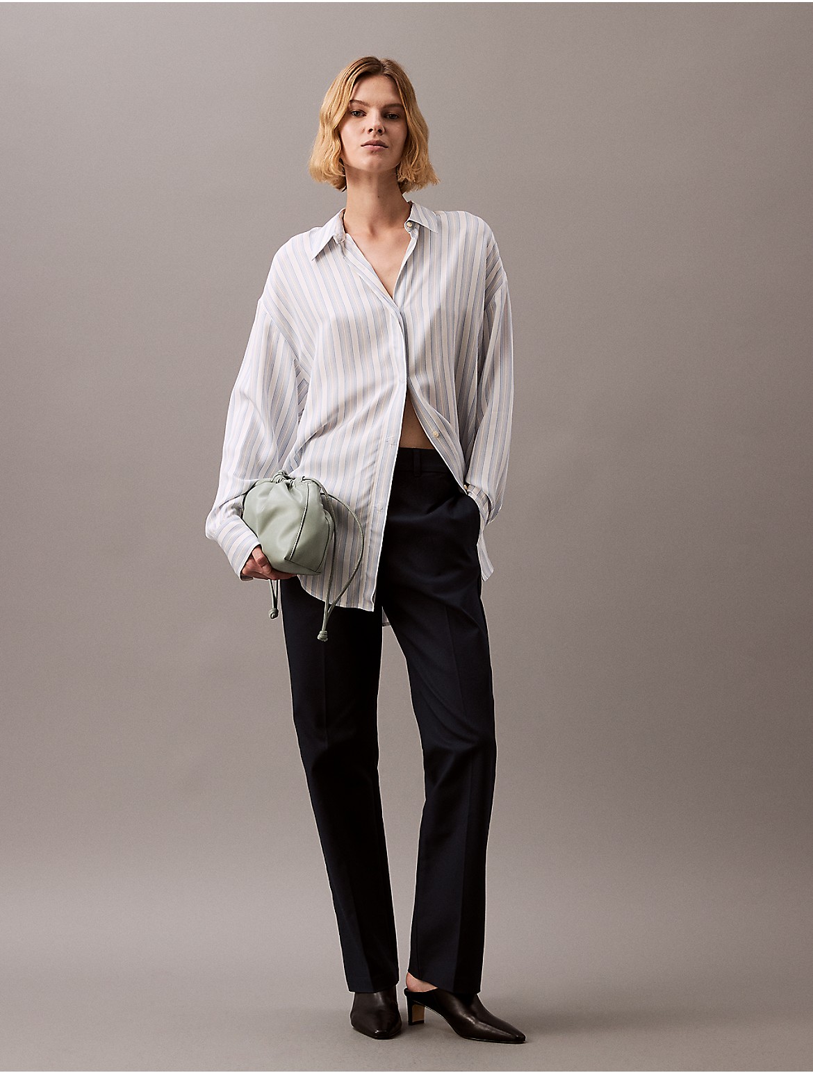 CALVIN KLEIN Cotton Stretch Straight Fit Chino Pants